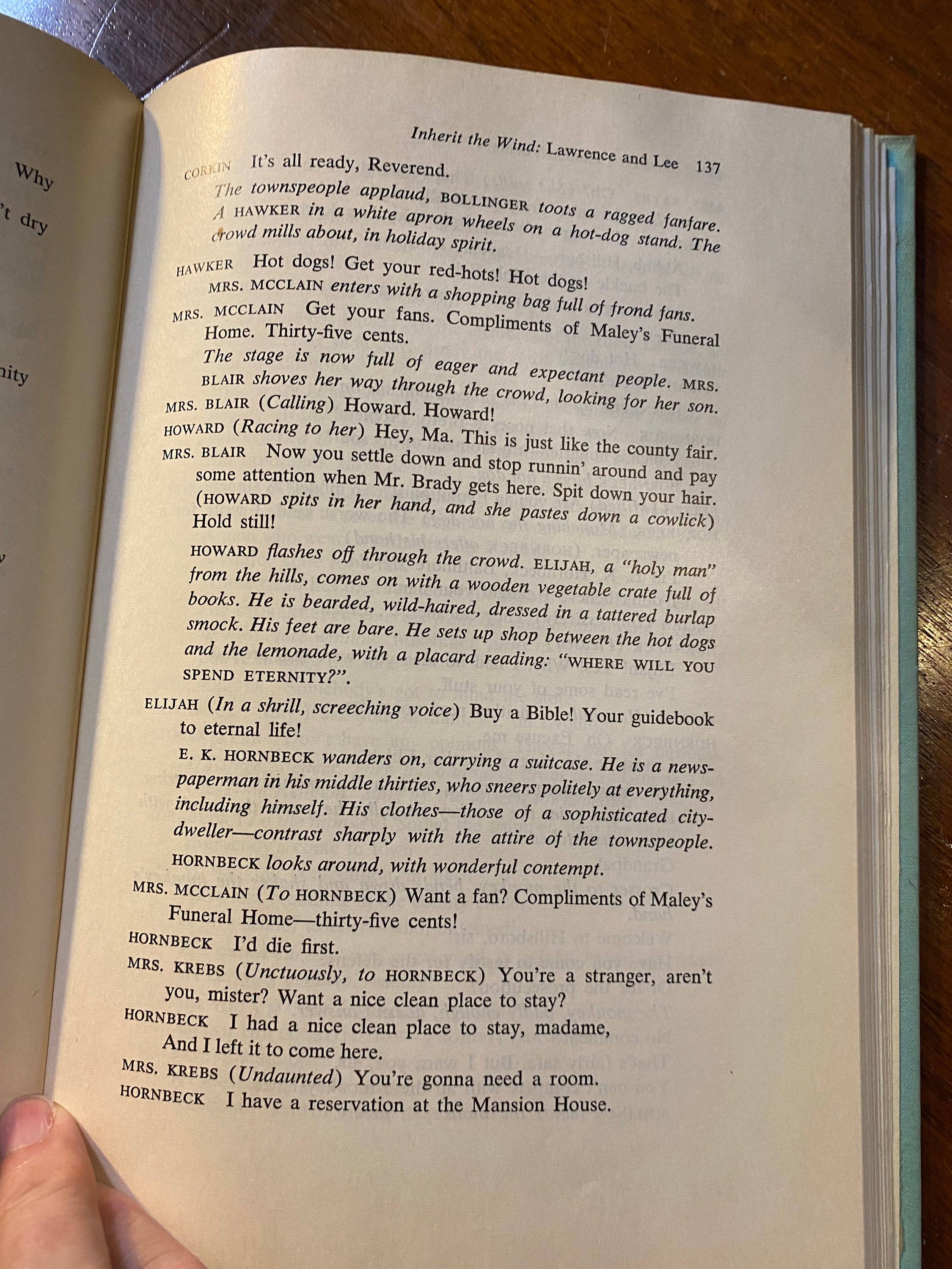 Inherit The Wind Book And Bible In Briefcase