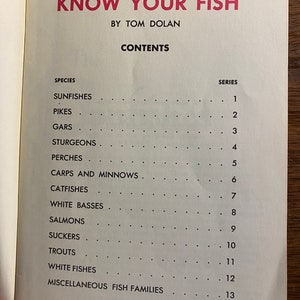 Know Your Fish Tom Dolan Sports Afield 1960 Guide Informational ...