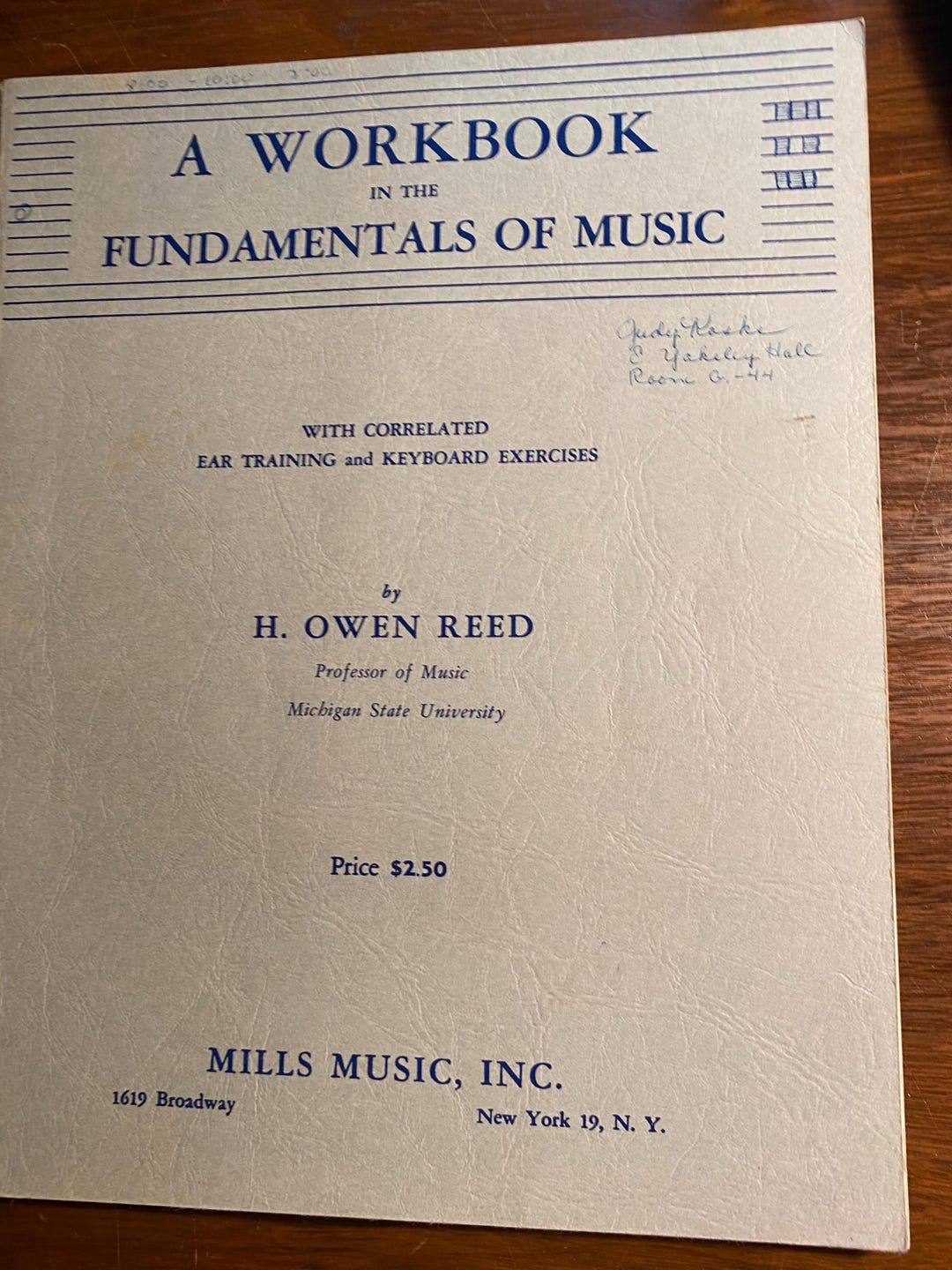 Workbook in the Fundamentals of Music, Ear Training / Keyboard ...