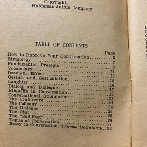 Rare Pamphlet Little Blue Book Choose Title: Conversation, Grammar ...