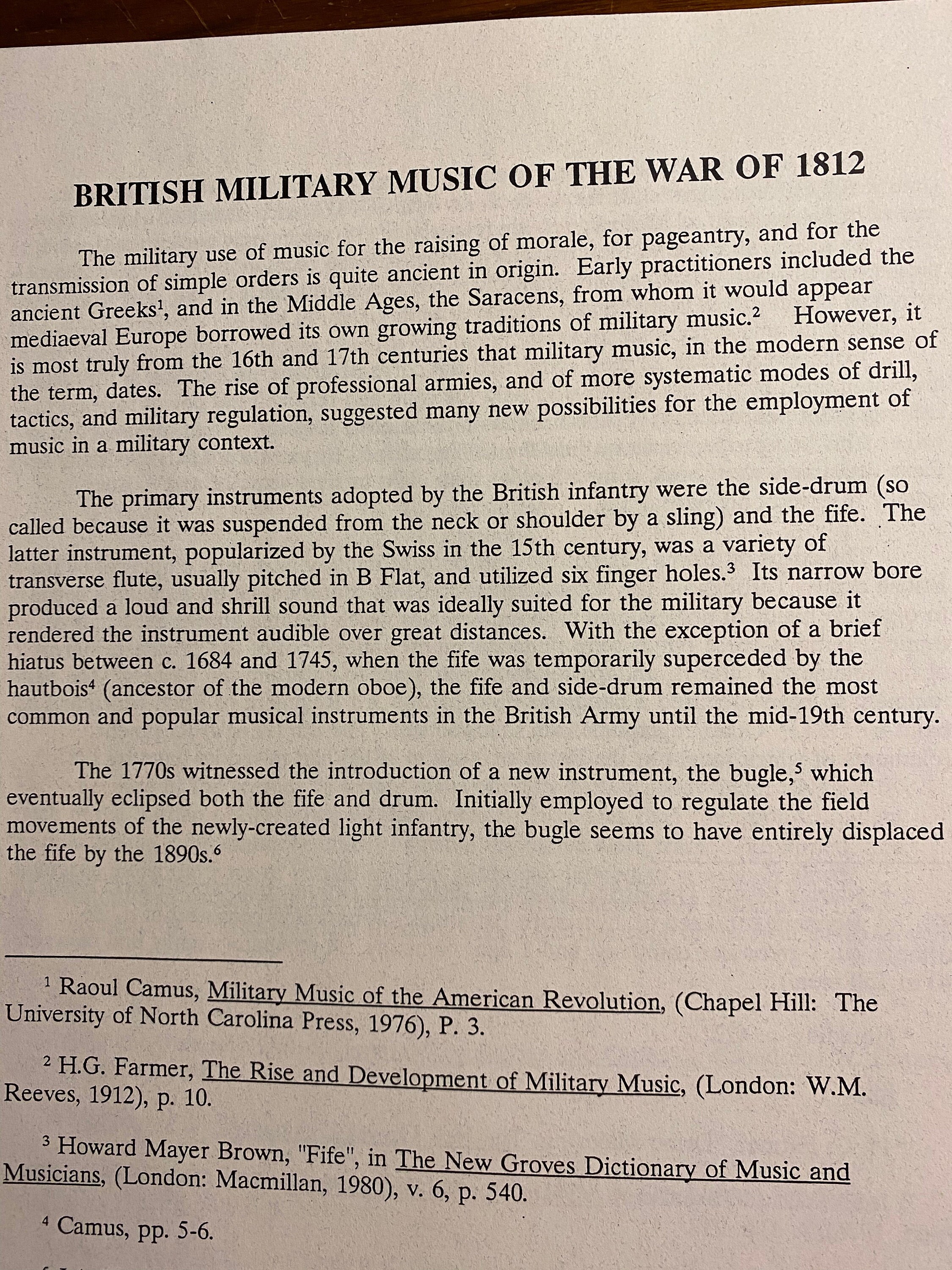 Military Music of the War of 1812: Fife 18th 19th Century With - Etsy