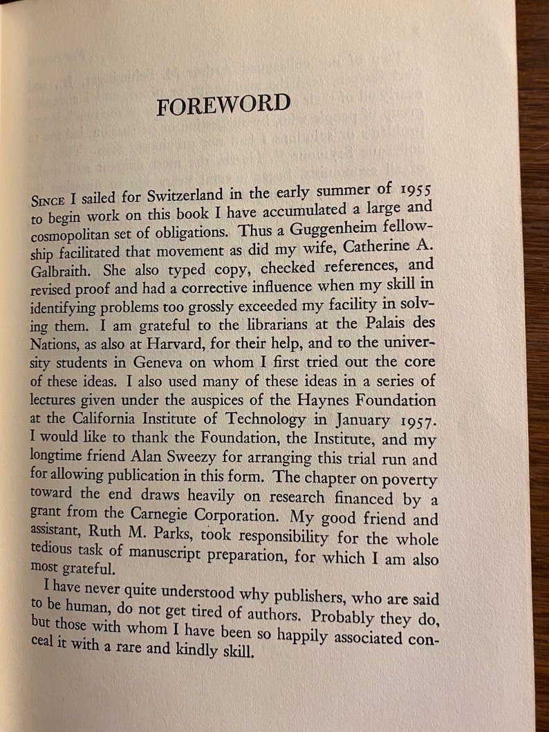 The Affluent Society - John Kenneth Galbraith - 1958- Behavioral Social ...