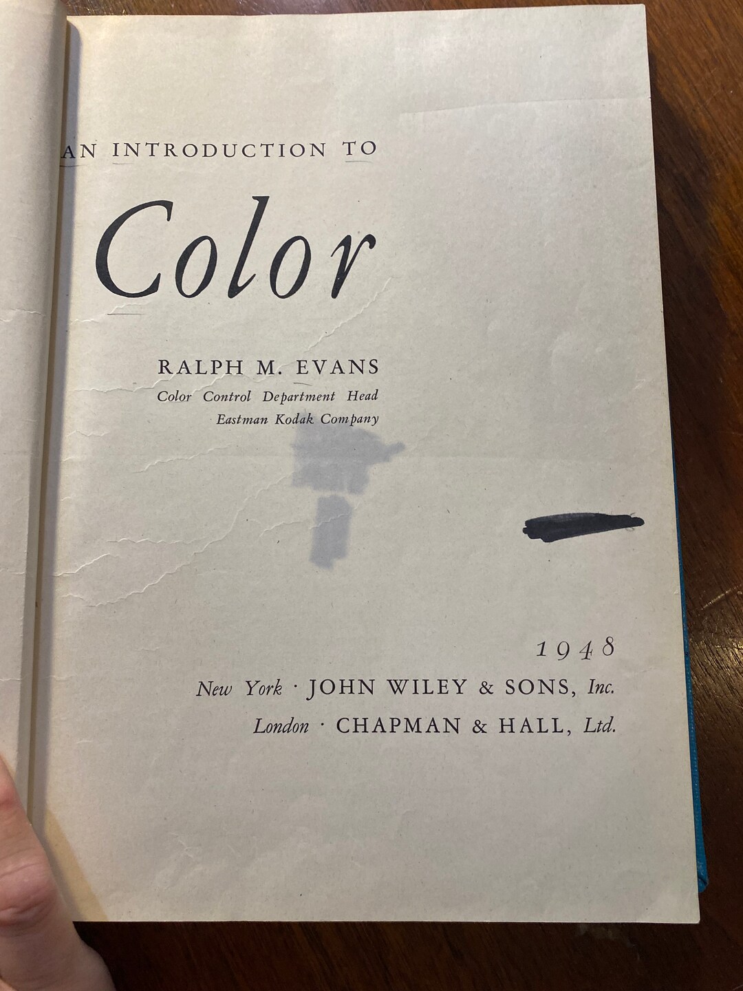 An Introduction to Color Ralph Evans Eastman Kodak Co 1948 Discover ...