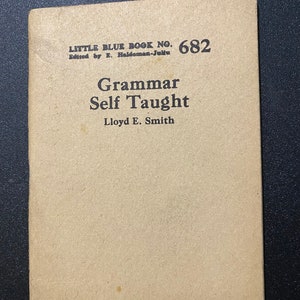 Rare Pamphlet Little Blue Book Choose Title: Conversation, Grammar ...