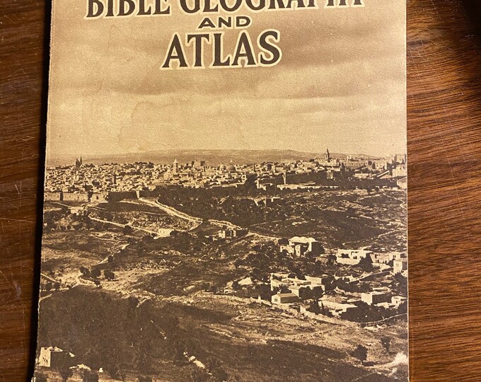 Illustrated Bible Geography & Atlas - Biblical World 1940s - Color Maps ...