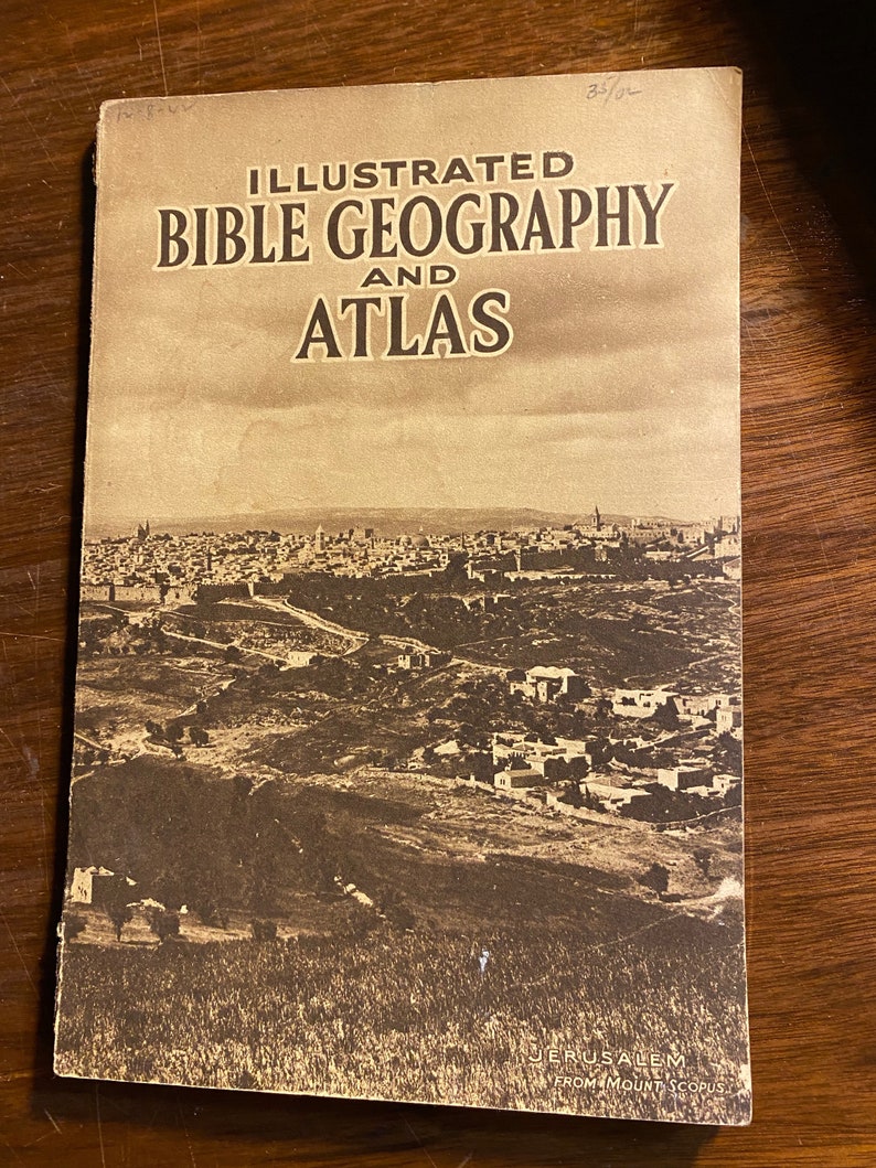 Illustrated Bible Geography & Atlas Biblical World 1940s - Etsy