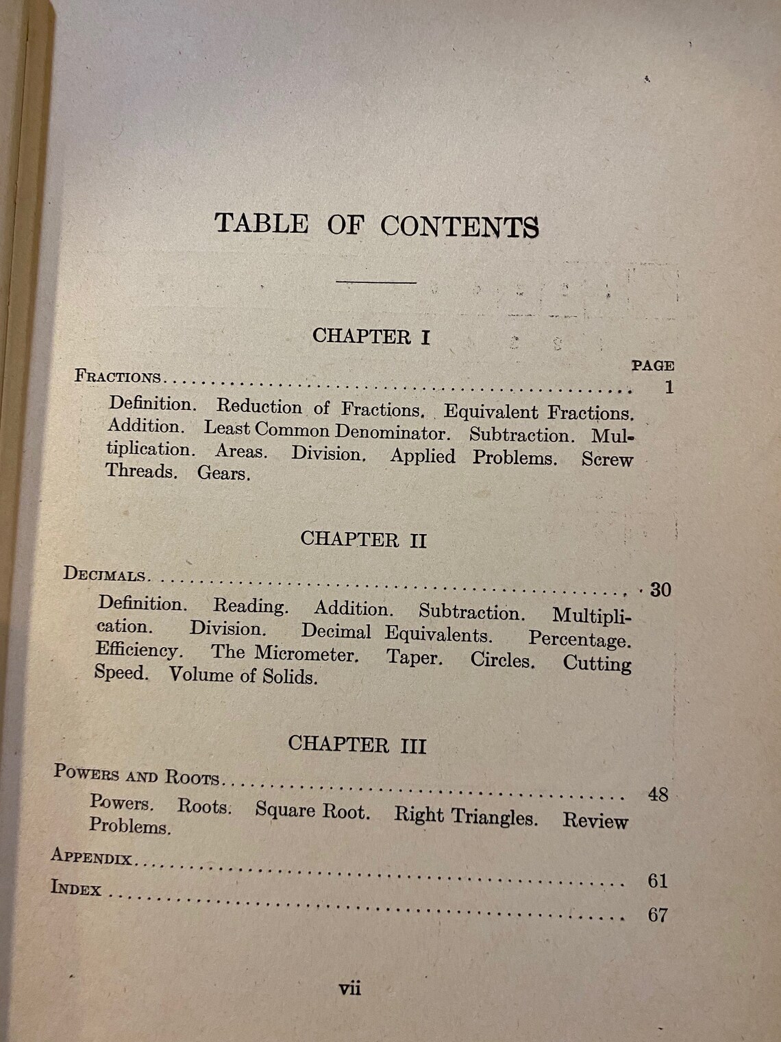 Preparatory Mathematics For Use in Technical Schools Harold | Etsy