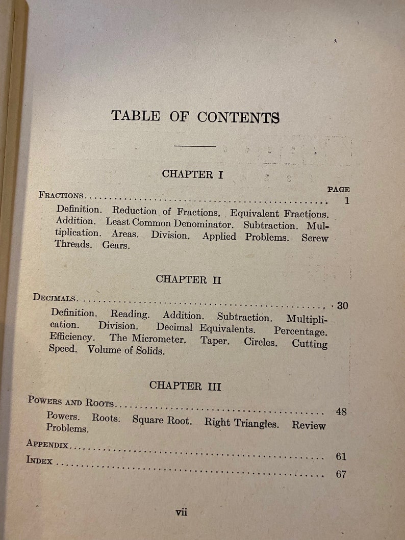Preparatory Mathematics For Use in Technical Schools Harold | Etsy