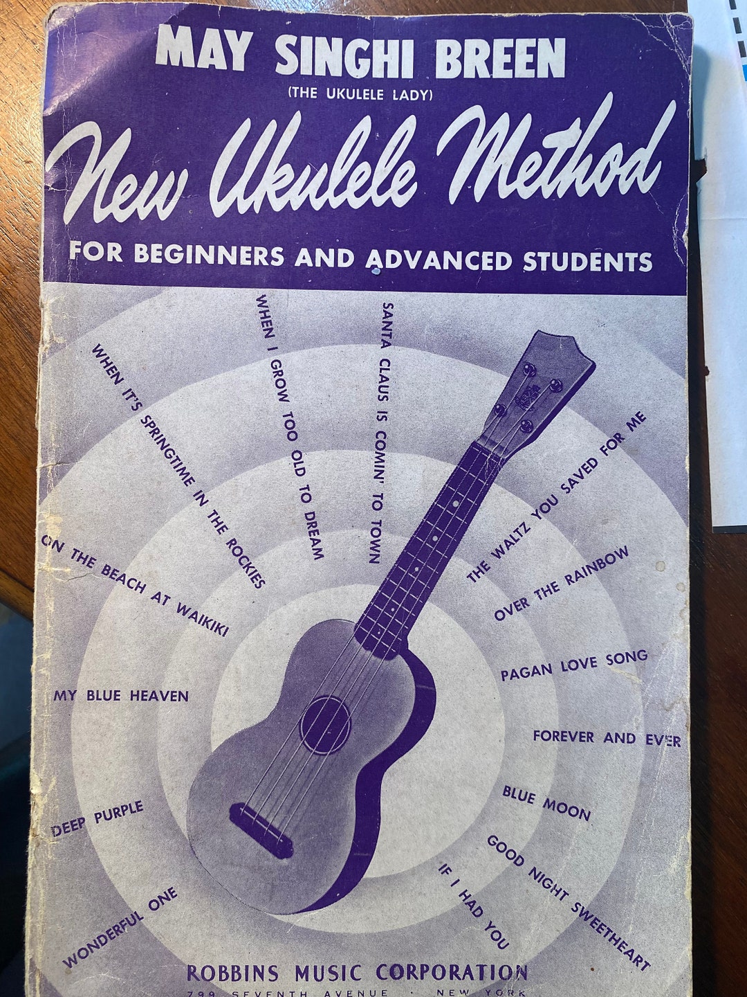 New Ukulele Method - May Single Breen - 1950 - Lessons / Music ...