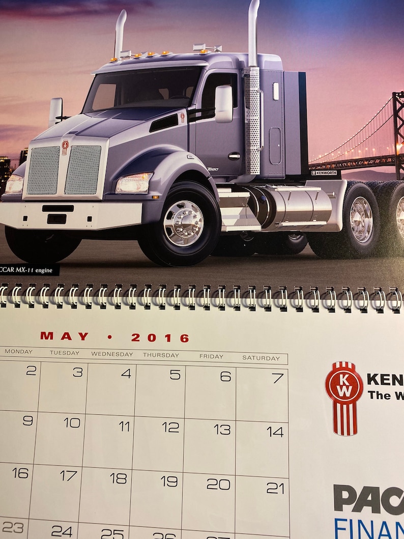 Class 8 Trucks: Pick Kenworth or Peterbilt - 2016 Calendar - Paccar ...