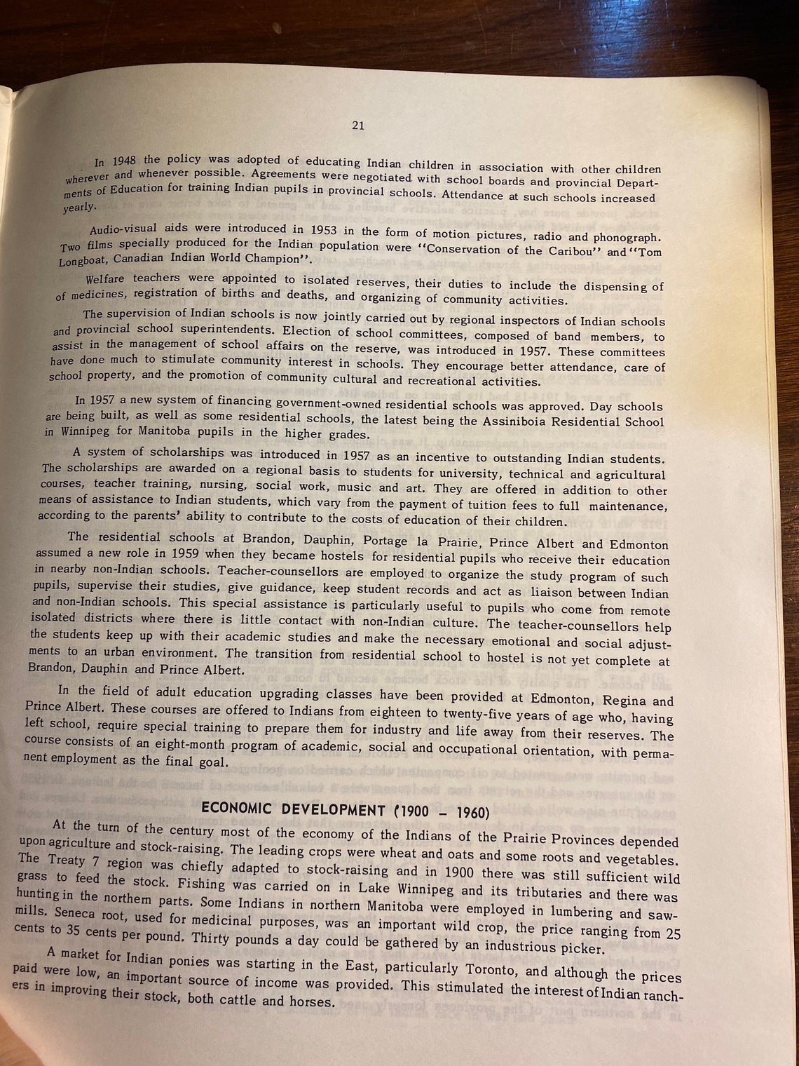 Indians of the Prairie Provinces - Canada - an Historical Review - 1967 ...