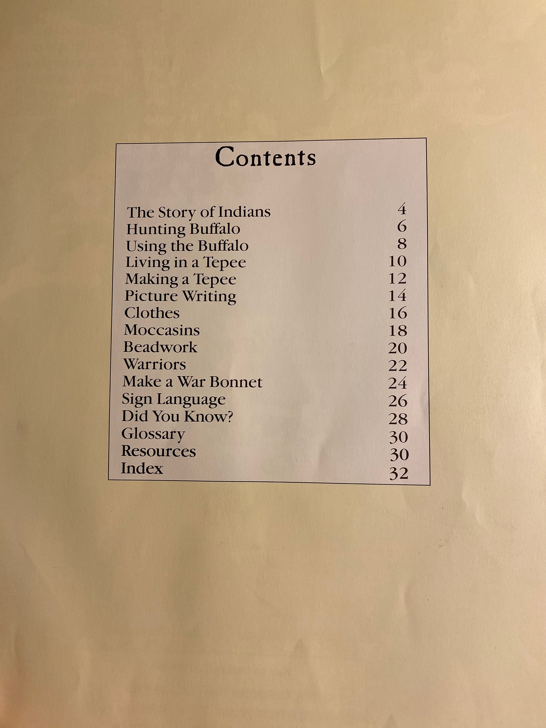 Indians of the Plains Facts Things to Make Activities - 1991 - Ruth ...