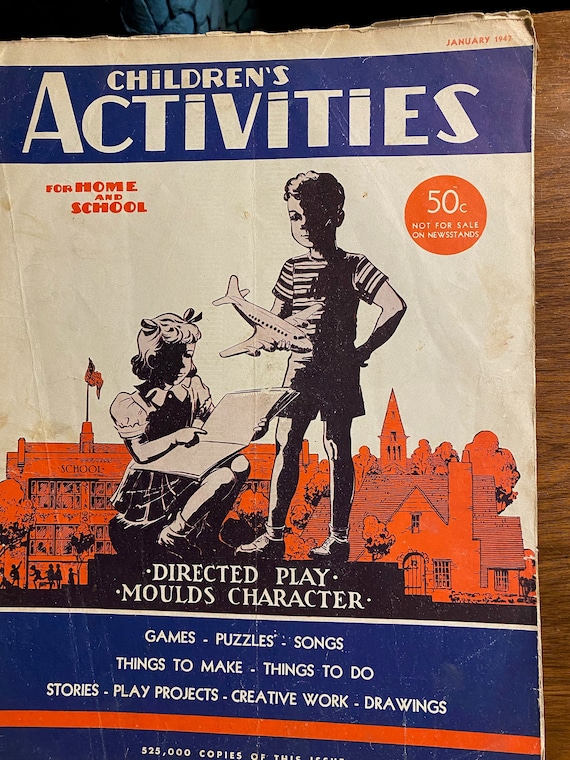 Children's Activities Magazine for Young Children Boys | Etsy