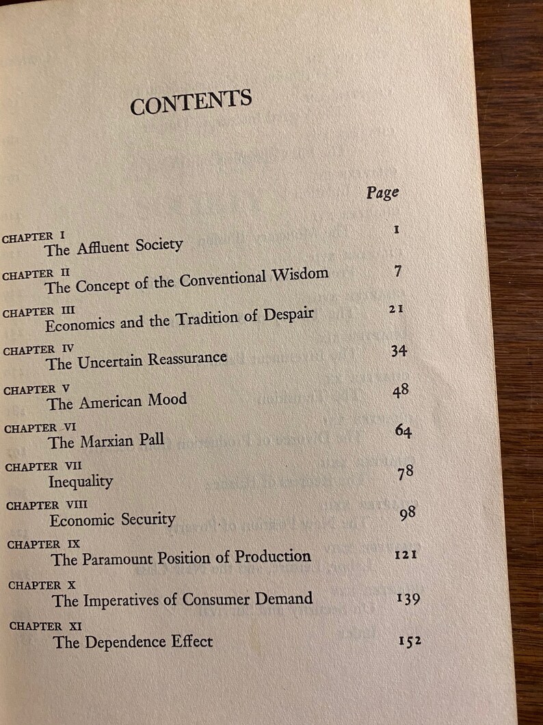 The Affluent Society - John Kenneth Galbraith - 1958- Behavioral Social ...