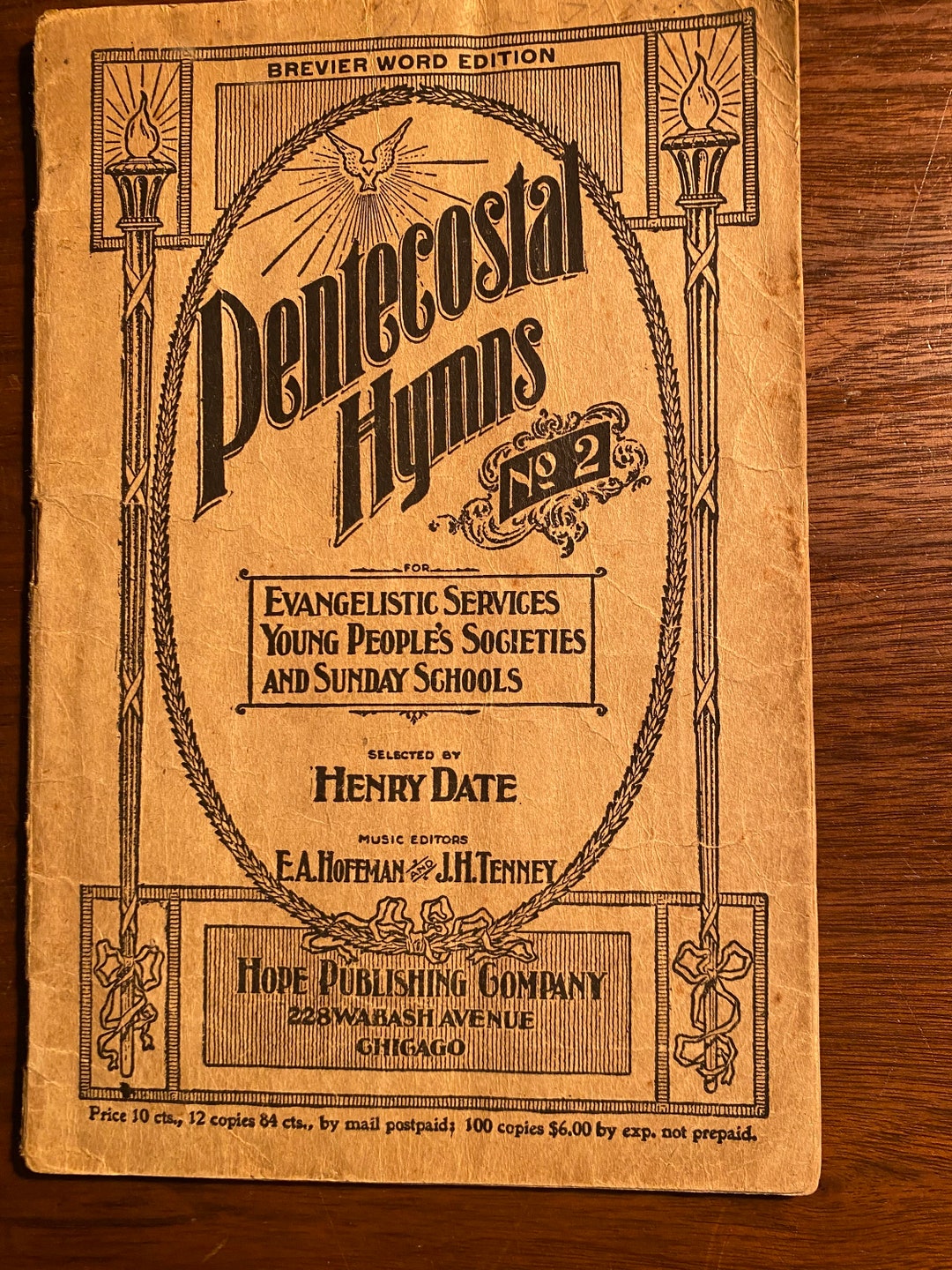 Pentecostal Hymns No 2 - Gospel Song Book - 1898 - Henry Date - Music ...