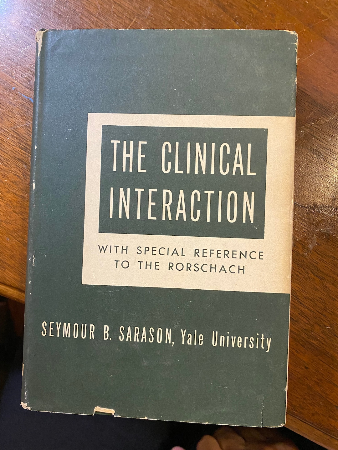 The Clinical Interaction With Special References to the Rorschach ...