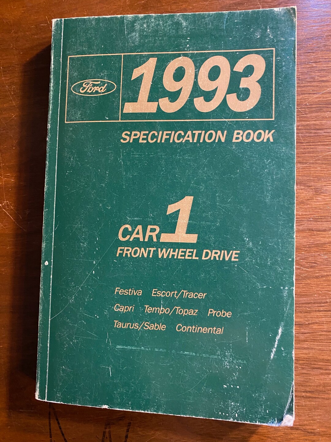 1993 Ford Car Front Wheel Drive Specification Book Shop Manual Festive ...