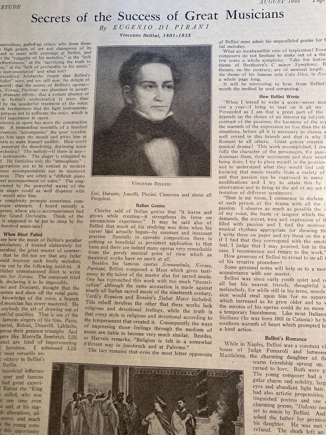 The Etude Presser's Musical Magazine Pick - July / August 1922 - Music ...