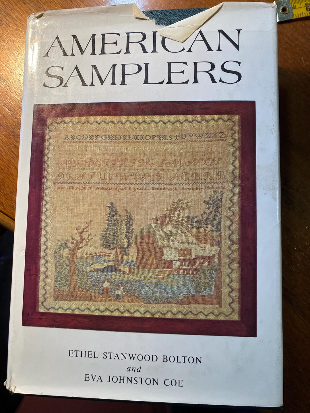 American Samplers Embroidered Textiles Guide Needlework Ethel Bolton ...