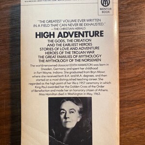 Mythology Edith Hamilton 1969 History of Greek and Roman Gods ...