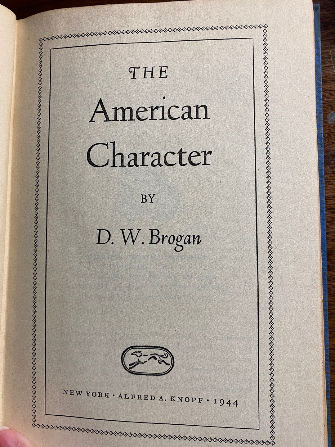 American Character - D. W. Brogan - 1944 - Sociology - Culture ...