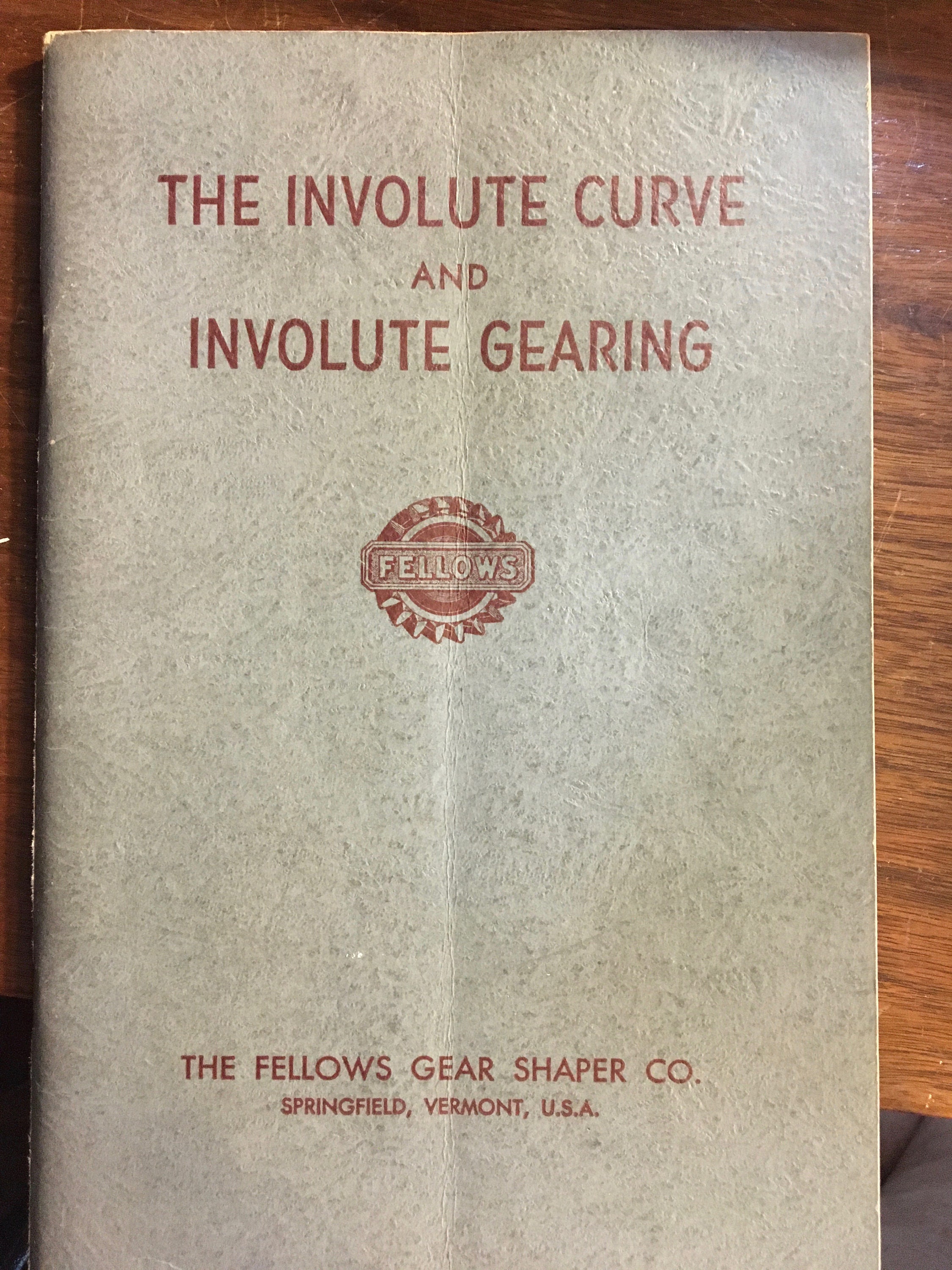 Involute Curve and Involute Gearing Fellows 1950 Gear - Etsy