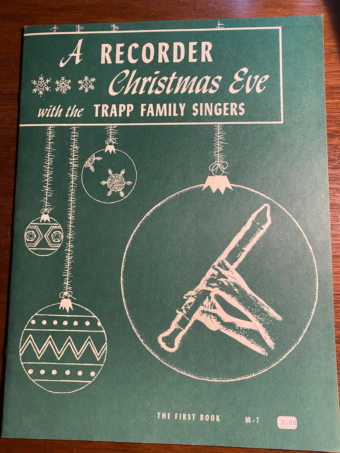 A Recorder Christmas Eve With the Trapp Family Singers 1st Bk - Franz ...