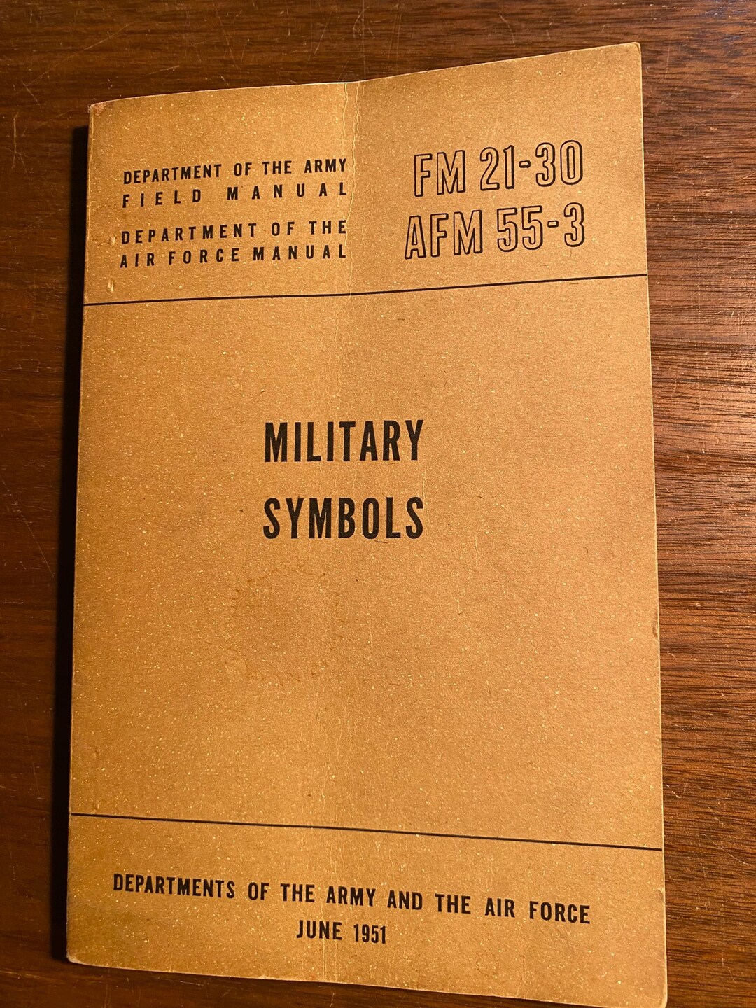 Military Symbols - the Army Field Manual FM 21-30 AFM 55-3 ...