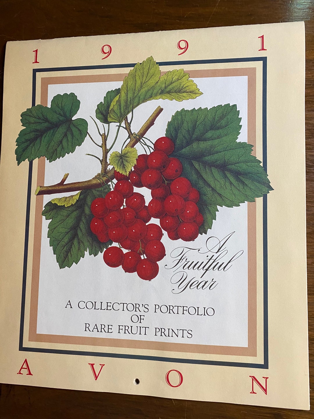 A Fruitful Year - Avon 1991 Calendar - A Collector's Portfolio of 13 Rare Fruit Prints ...
