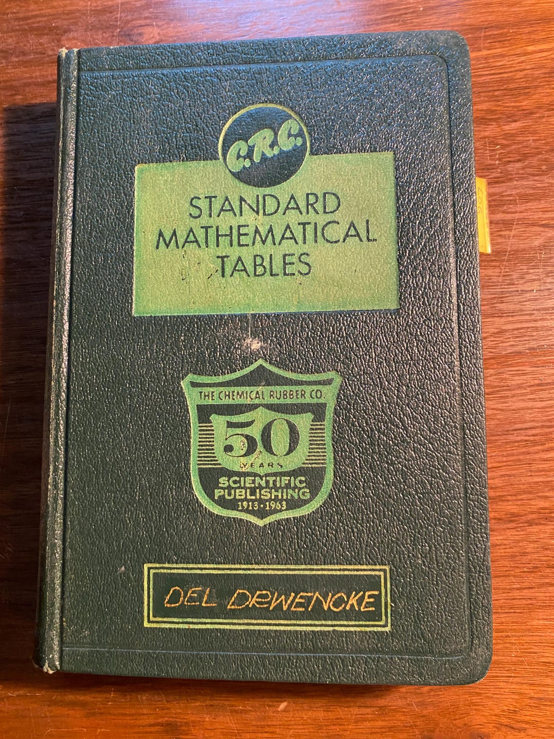 CRC Standard Mathematical Tables - for Engineers Chemistry and Physics ...