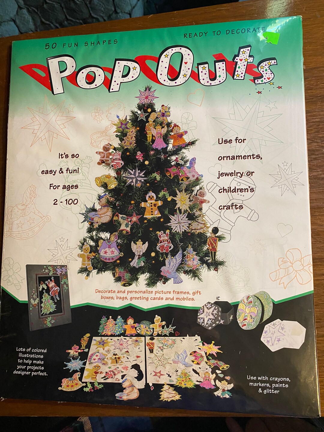 Ready to Decorate Pop Outs Holiday Hang Ups Ornaments - 50 Paper ...