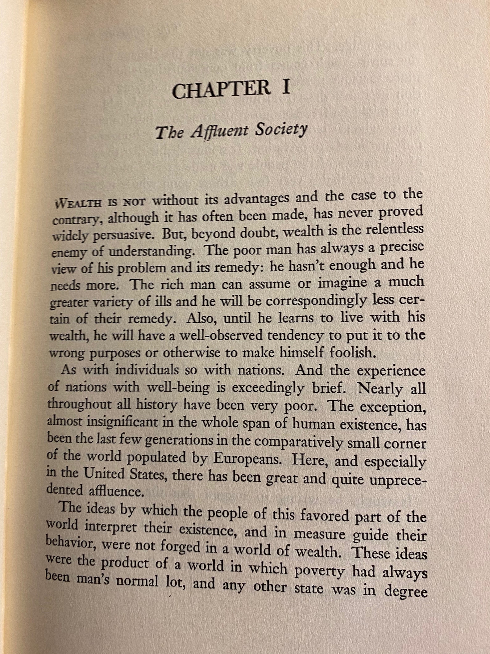 The Affluent Society John Kenneth Galbraith 1958 | Etsy