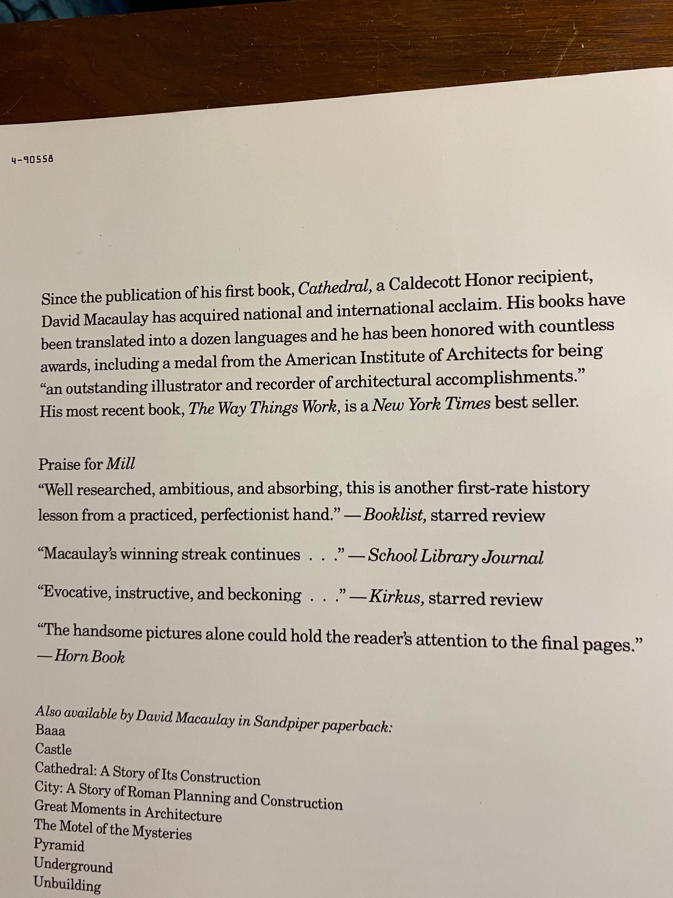 Mill: Story of Its Development and Uses David Macaulay | Etsy
