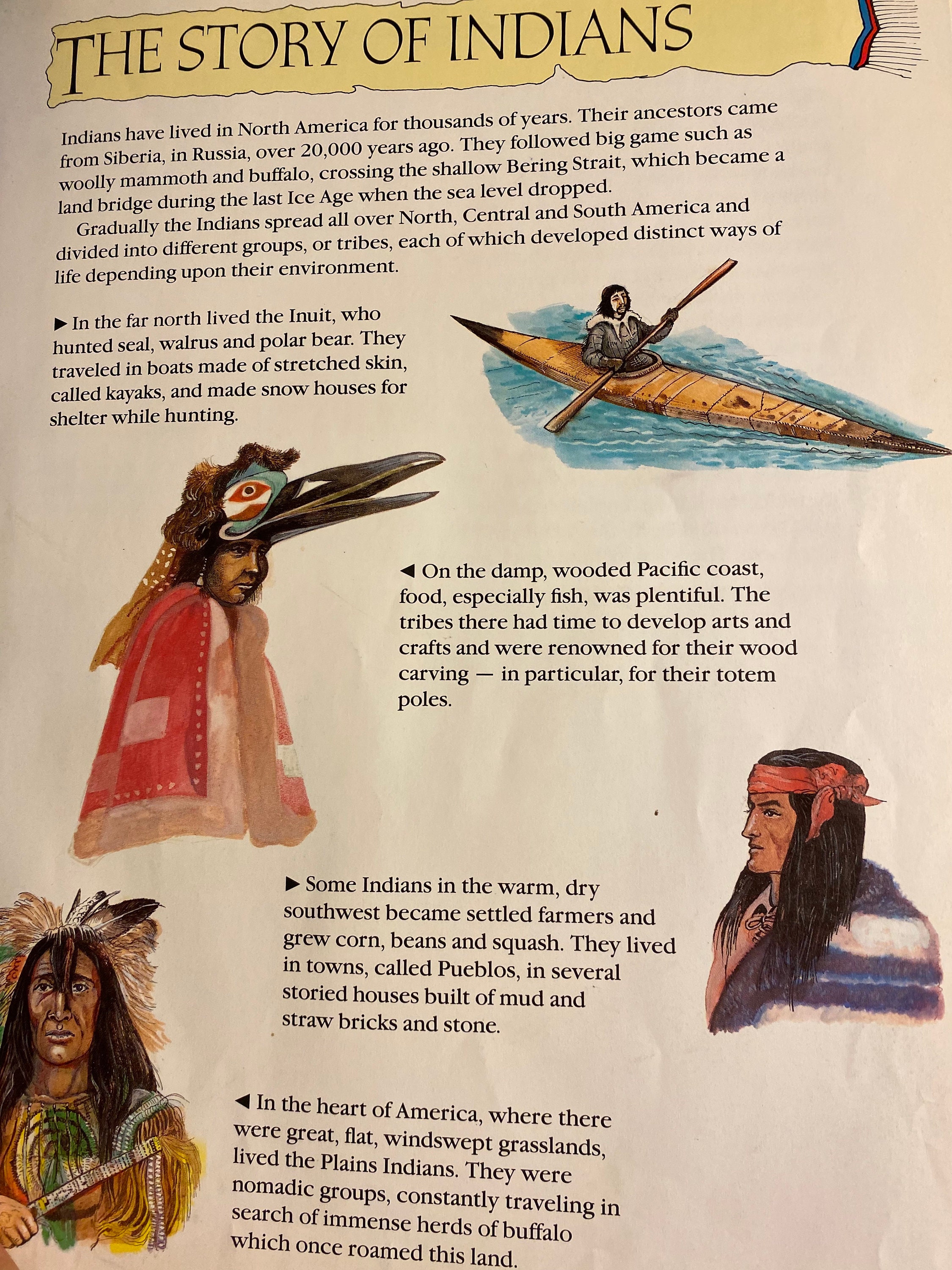 Indians of the Plains Facts Things to Make Activities - 1991 - Ruth ...