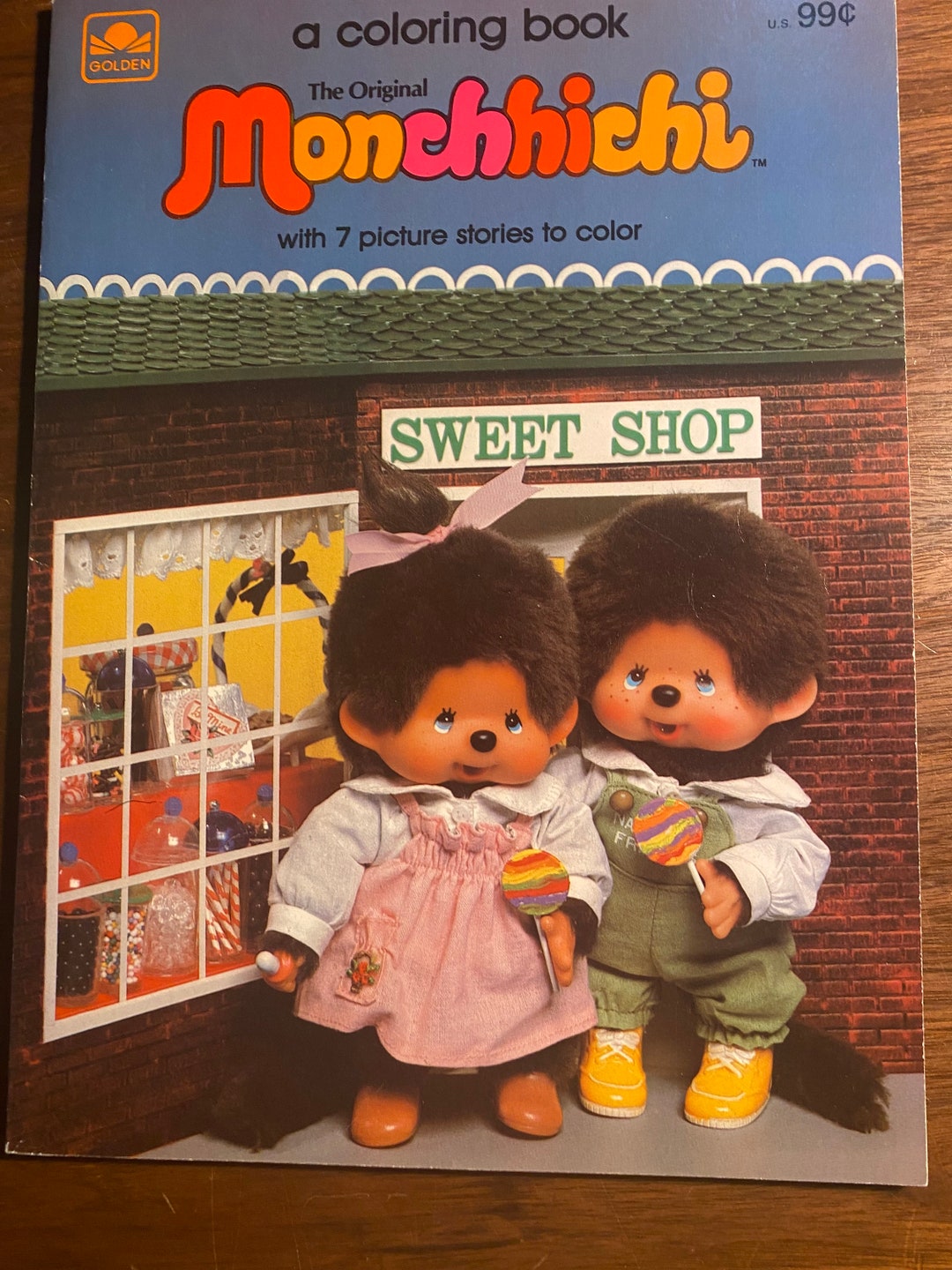 Monchhichi Coloring Book With 7 Picture Stories to Color Golden Press ...