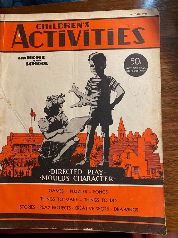 Children's Activities Magazine for Young Children Boys | Etsy