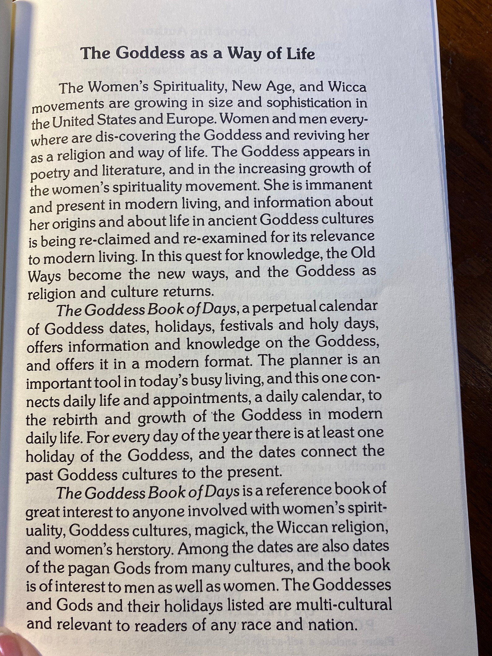 The Goddess Book of Days - Journal / Engagement Calendar - Diane Stein ...