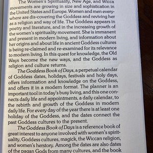 The Goddess Book of Days - Journal / Engagement Calendar - Diane Stein ...