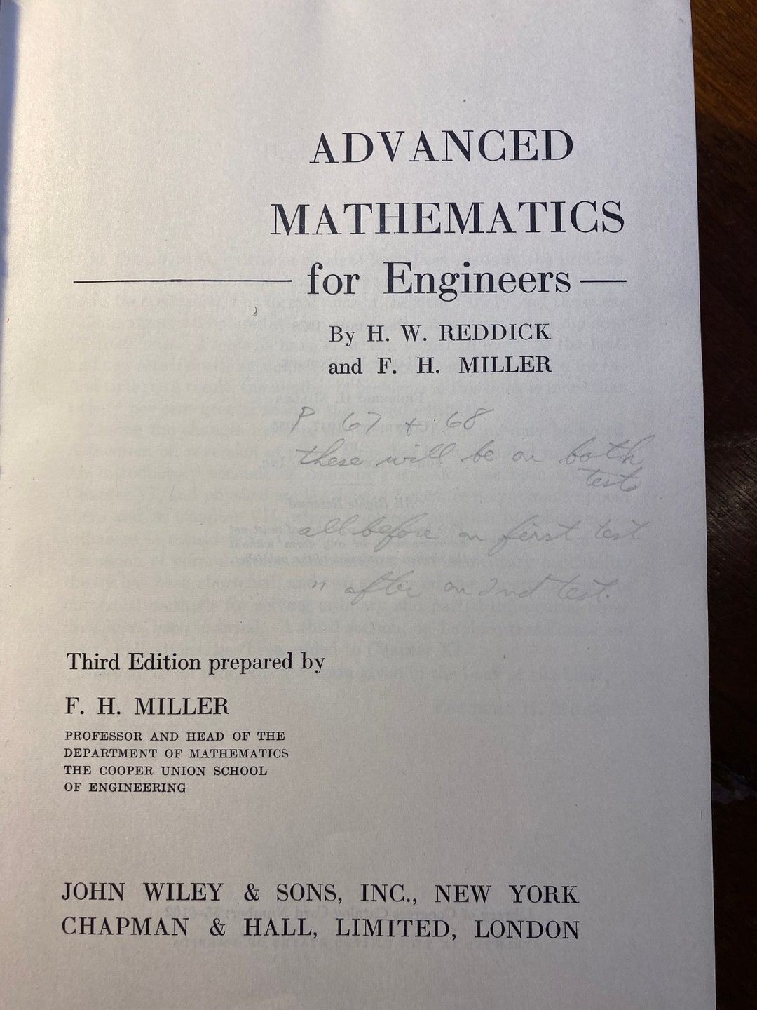 Advanced Mathematics for Engineers - Reddick | Miller - 1955 ...