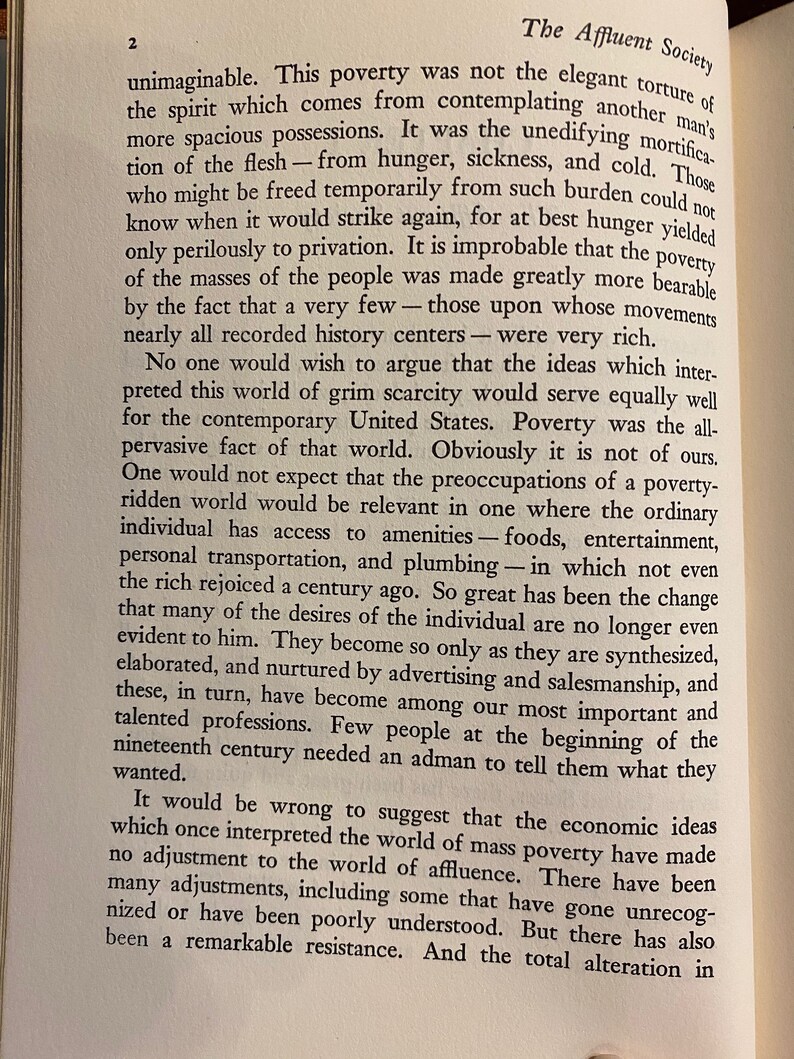 The Affluent Society - John Kenneth Galbraith - 1958- Behavioral Social ...