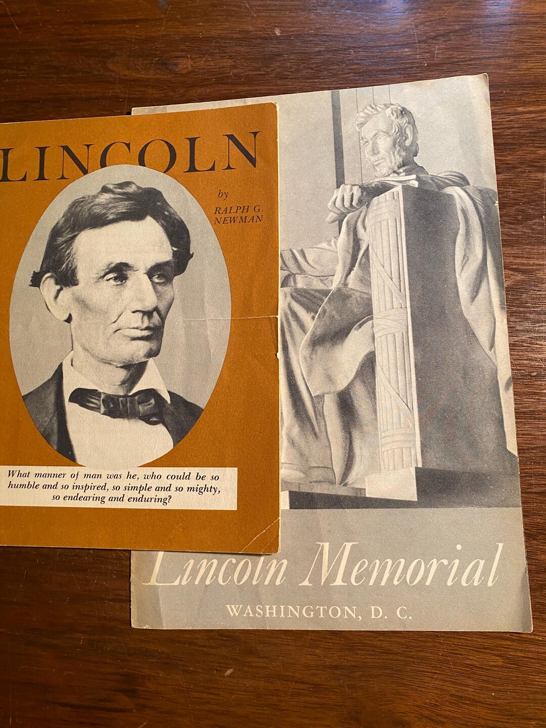 Lincoln by Ralph Newman & Lincoln Memorial 1953 Landmark American ...