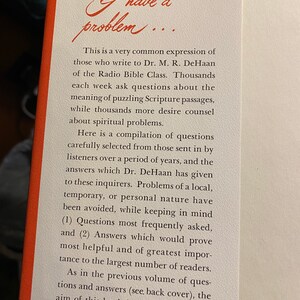 Dear Doctor - I Have A Problem Answers to Bible Questions Volume 2 - M ...