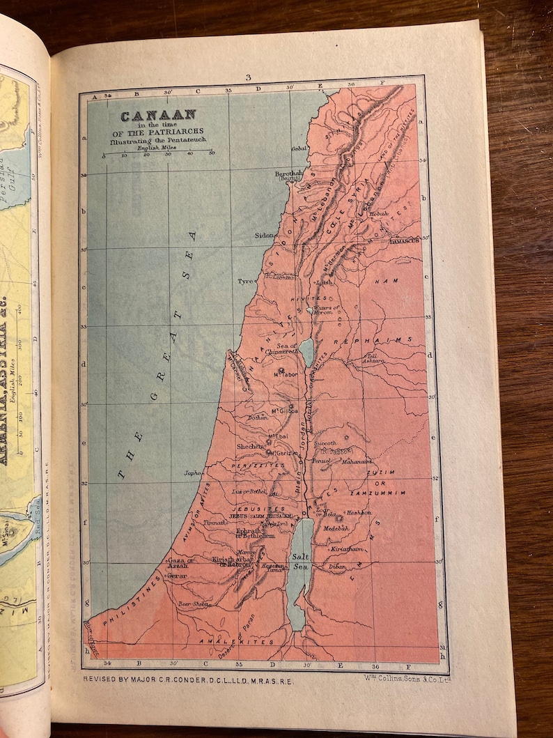 Illustrated Bible Geography & Atlas Biblical World 1940s - Etsy