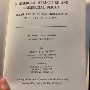 Commercial Structure Commercial Blight or Handbook - Brian Berry - 1963 ...