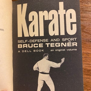 Karate Self Defense / Sport Bruce Tegner 1968 Martial Arts Philosophy ...
