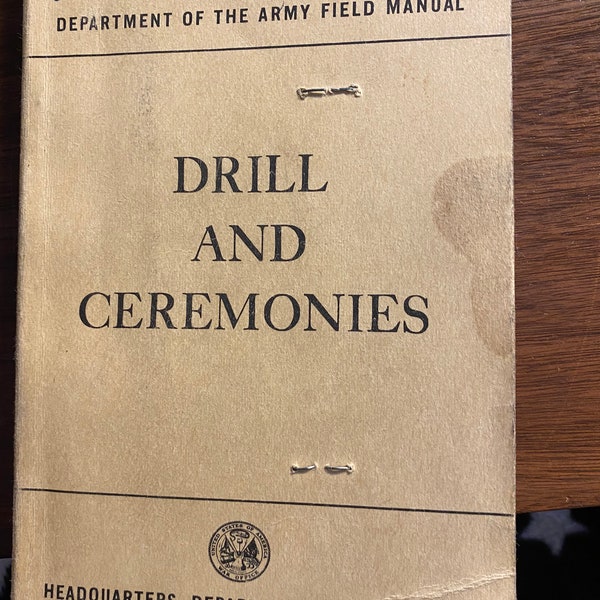 Army Drill Manual - Etsy