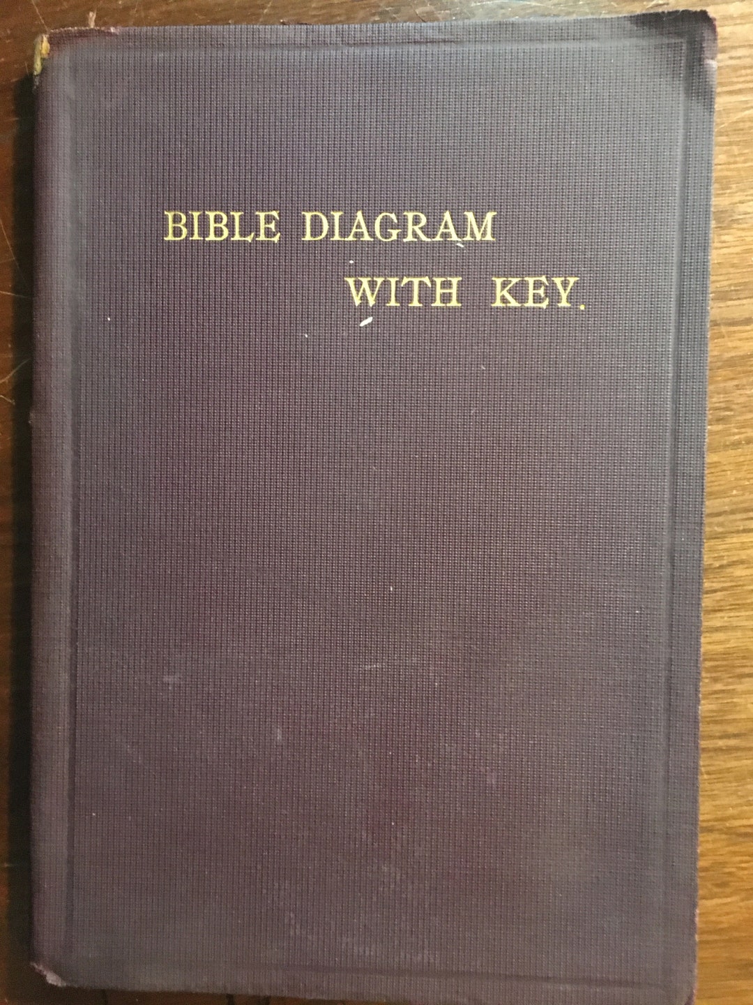 Bible Diagram With Key - Mrs. Alan Smith - 1895 - an Explanation of the ...