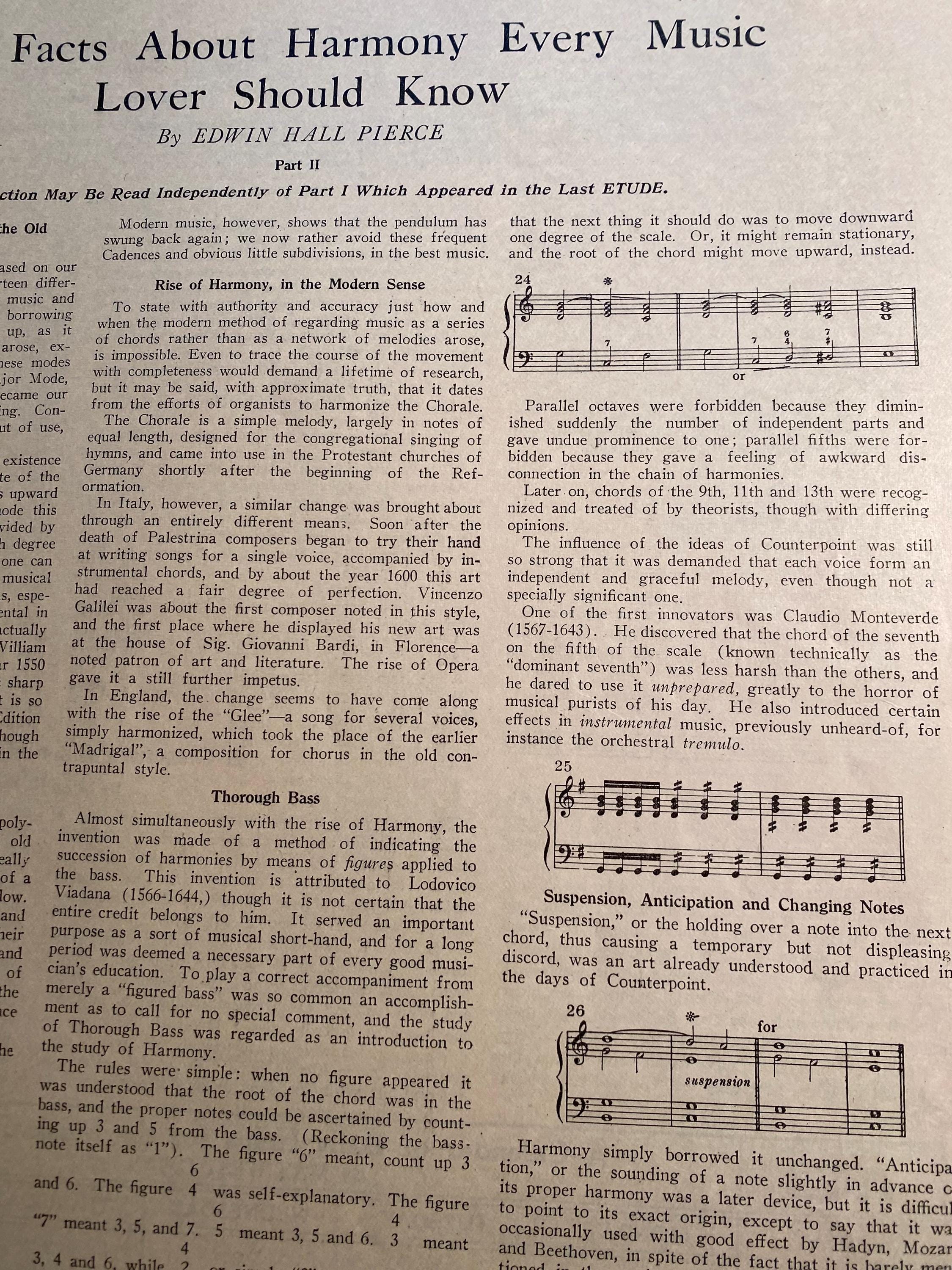 The Etude Presser's Musical Magazine Pick - July / August 1922 - Music ...
