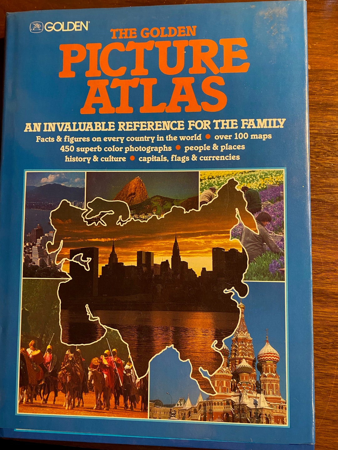 Golden Picture Atlas of the World - Philip Steele - 1983 - Color Maps ...