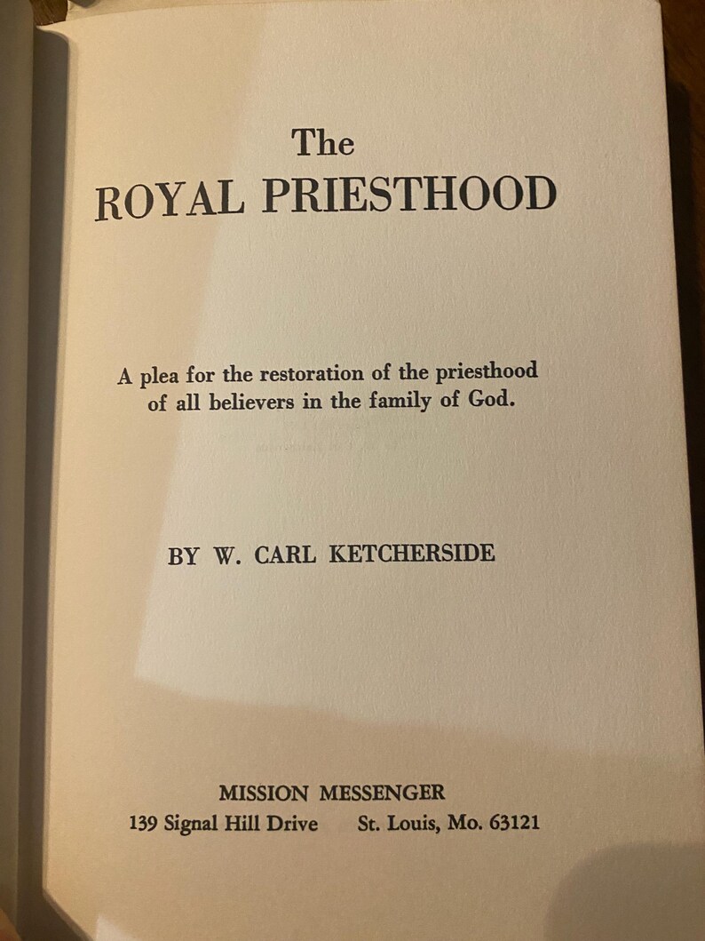 The Royal Priesthood - Restoration of All Believers in the Family of ...